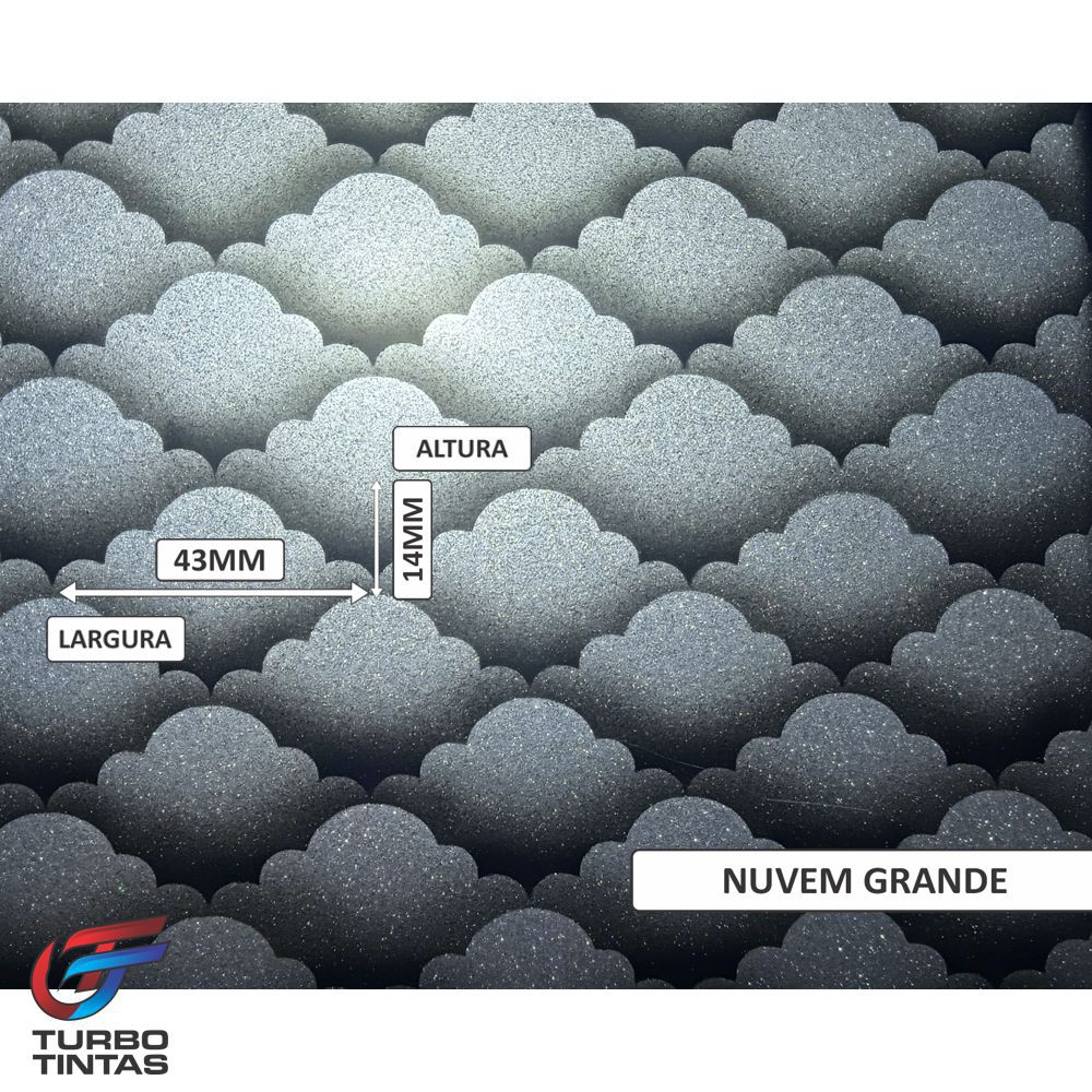 Stencil Adesivo - Nuvem - Turbo Tintas