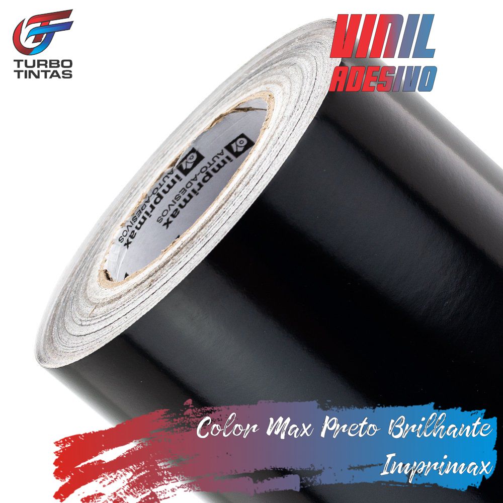 Vinil Adesivo Color Max Preto Brilhante - Imprimax - Turbo Tintas