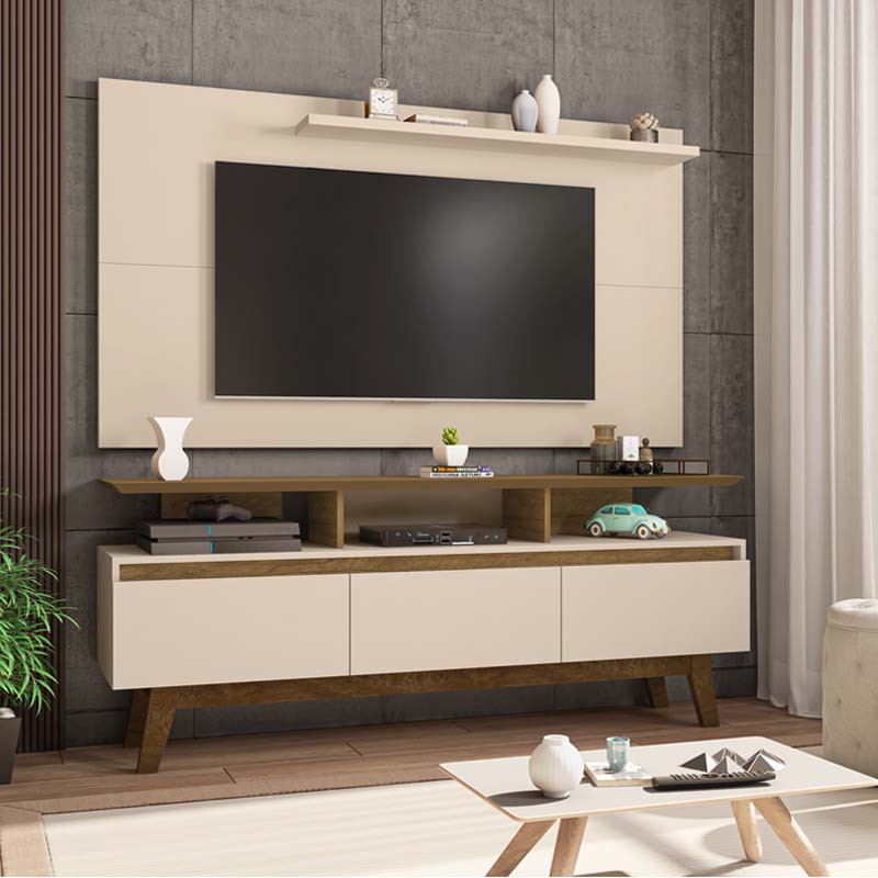 Rack Rubi + Painel Chanel - Drikamóveis