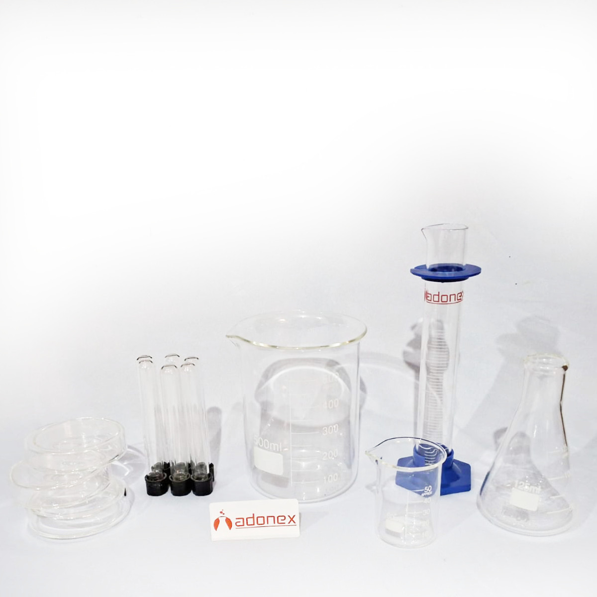 Kit De Vidrarias Para Estudo Laboratório Com 13 Peças Adonex - Loja do ...