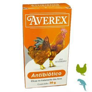 Averex Antibiótico 30gr - VetBras - medicamentos homeopáticos para pássaros