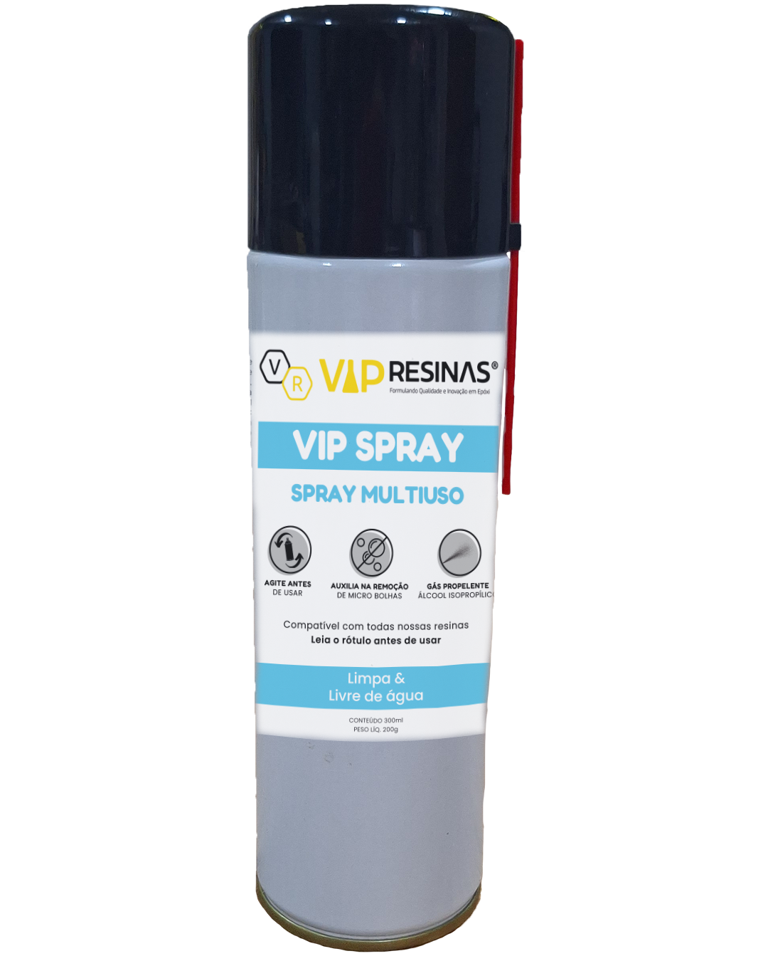 VIP Spray Multiuso - Spray a base de álcool - Loja Vip Resinas