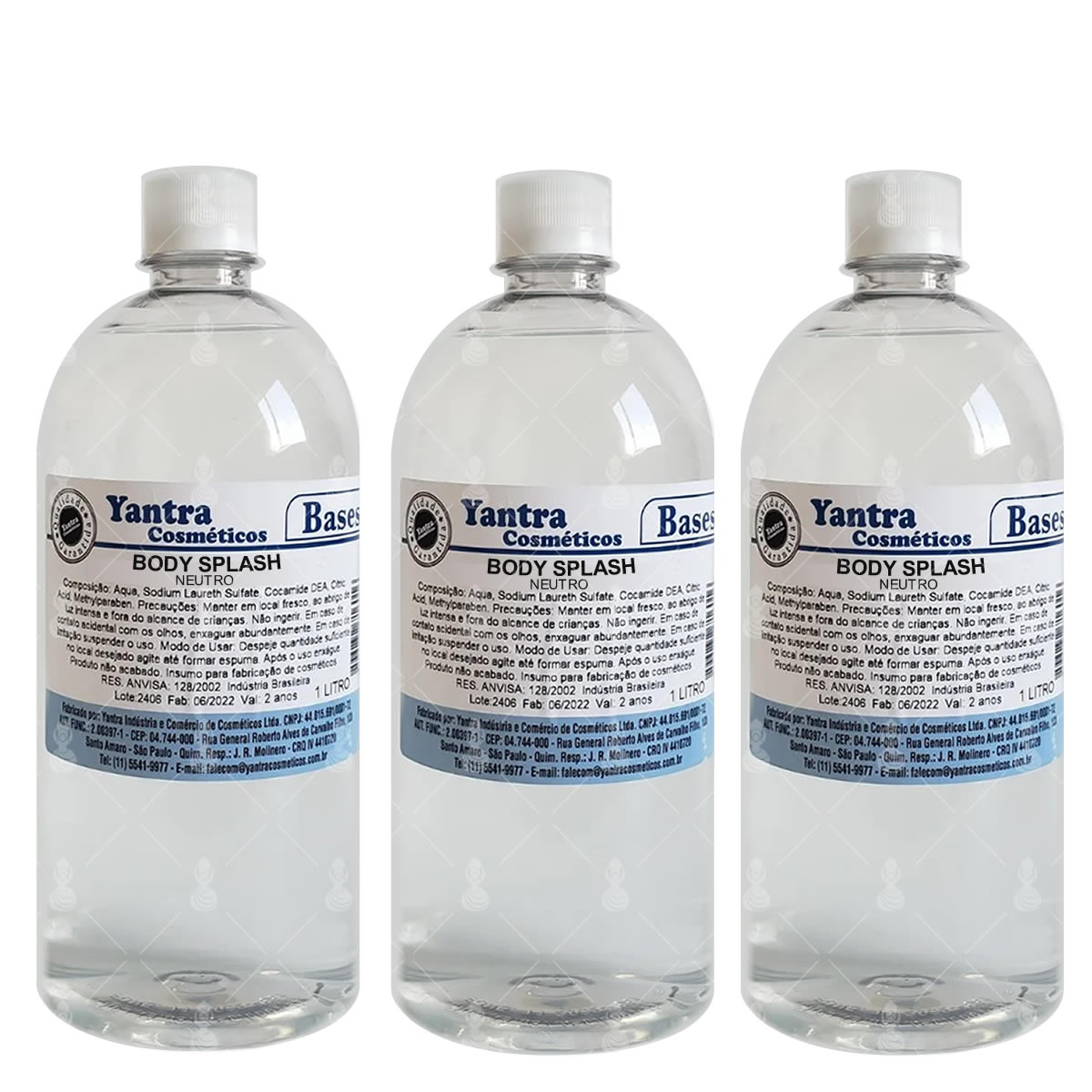 Base Body Splash Yantra 1 Litro – Personalize Seu Cosmético - Bain Di Chero