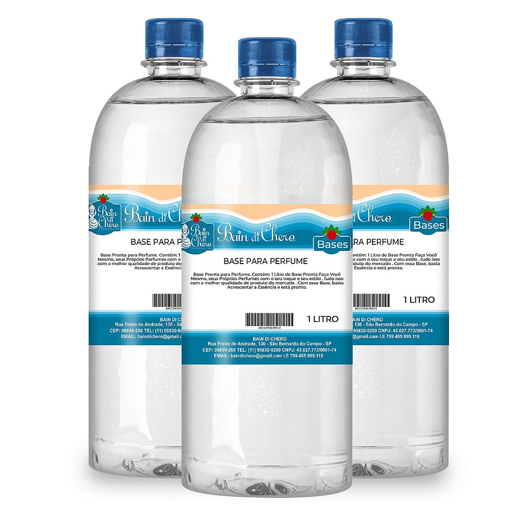 Base Perfume com Fixador Bain Di Chero 1L – Personalize Sua Fragrância ...