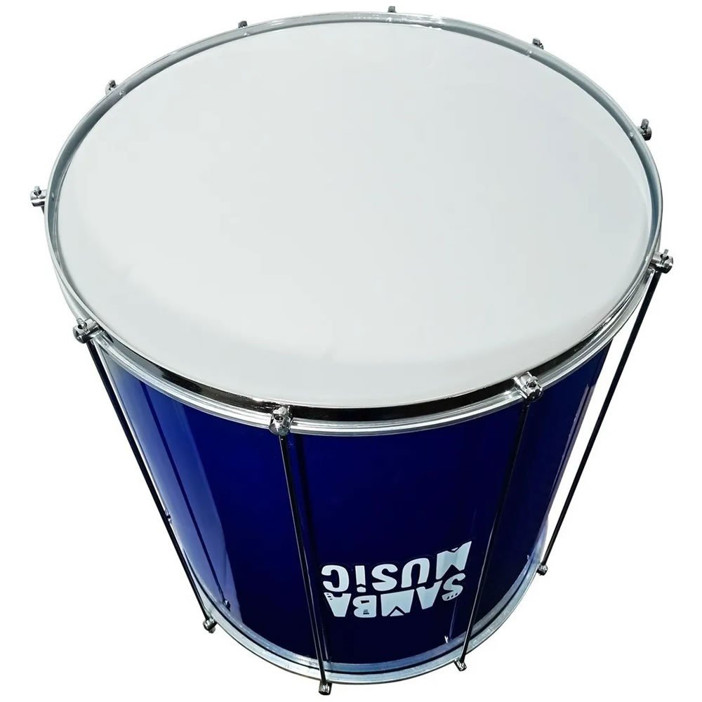 Kit Surdo Madeira Samba Music 60x20 Azul Pele Animal Com 10% OFF na ...