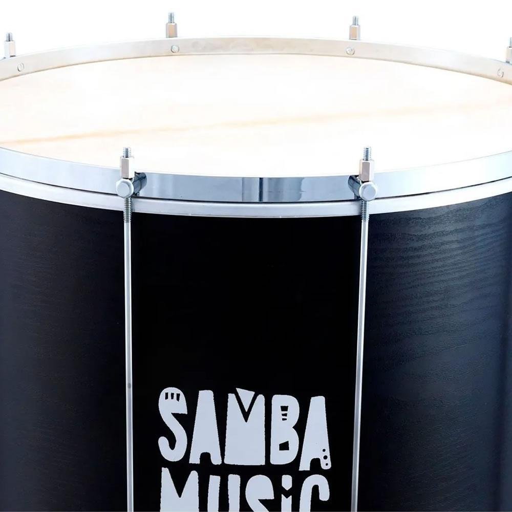 Kit Surdo Madeira Samba Music 60x20 Preto Pele Animal Com 10% OFF Em P ...