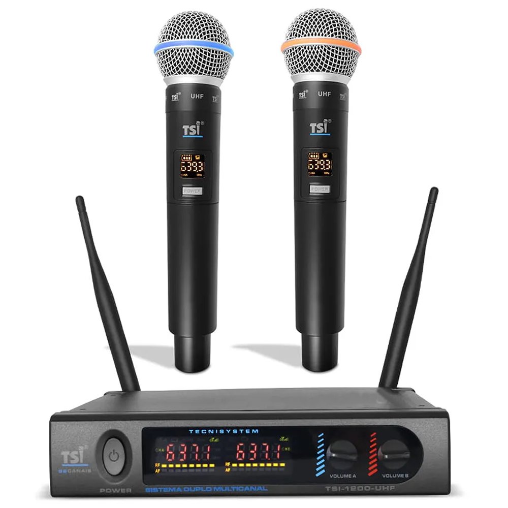 Sistema Microfone Sem Fio Digital Duplo TSI 1200 UHF Com 10% OFF na Ma ... Sistema Microfone Sem Fio Digital Duplo TSI 1200 UHF Com 10% OFF na Ma ...