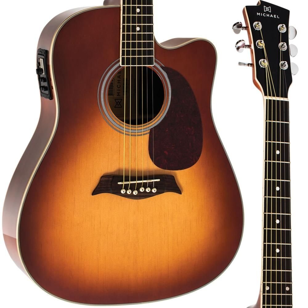 Violão Elétrico Aço Michael Folk Vm925dt Vs Vintage Sunburst Com 10% ... Violão Elétrico Aço Michael Folk Vm925dt Vs Vintage Sunburst Com 10% ...