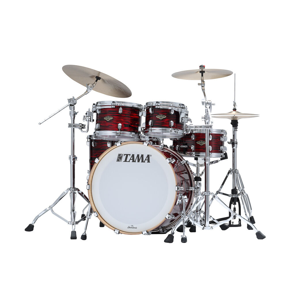 Bateria Shell Pack (5 tambores) Bumbo 22 (Vermelho Red Oyster) Tama ...