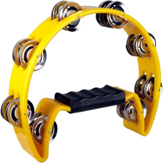 Pandeiro Meia Lua 22cm 40070 Luen Amarelo - Constelação Instrumentos ...