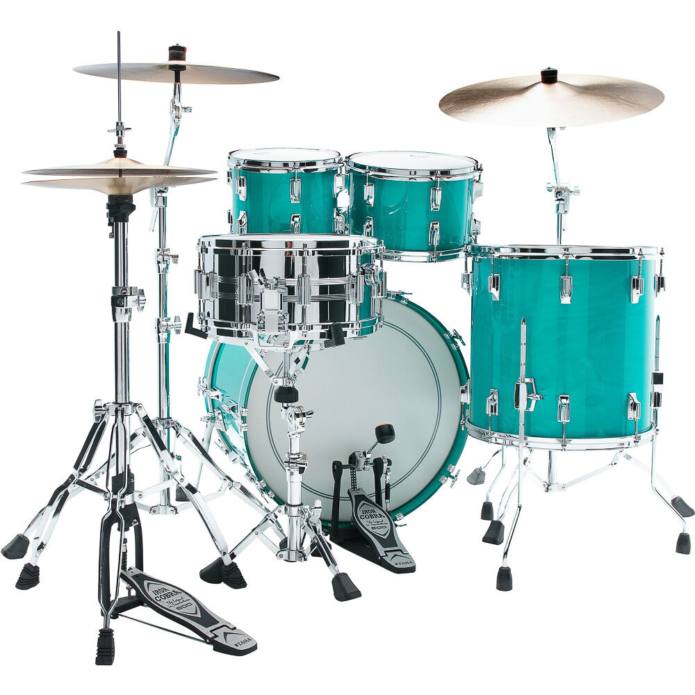 Bateria Shell Pack (4 Tambores) Bumbo 22 (Aqua Marine) Edição Limitada ...