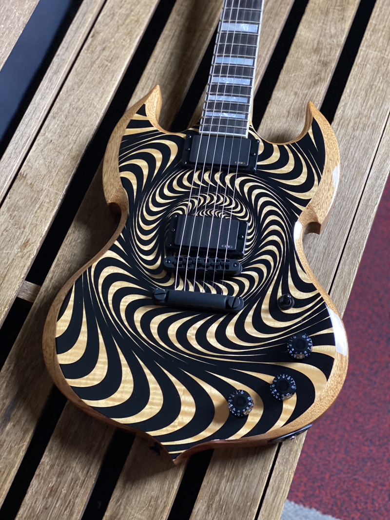Guitarra Schecter Wylde Audio Barbarian Psychic Bullseye Rawtop com ...