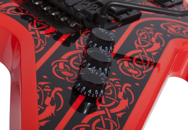 Guitarra Schecter Wylde Audio Blood Eagle RD Red com Captadores EMG 81/ ...