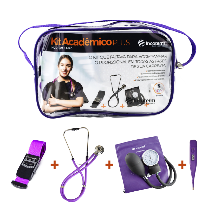 Kit Acadêmico Plus KA120 Lilás - Incoterm UND - Tiradentes Saúde ...