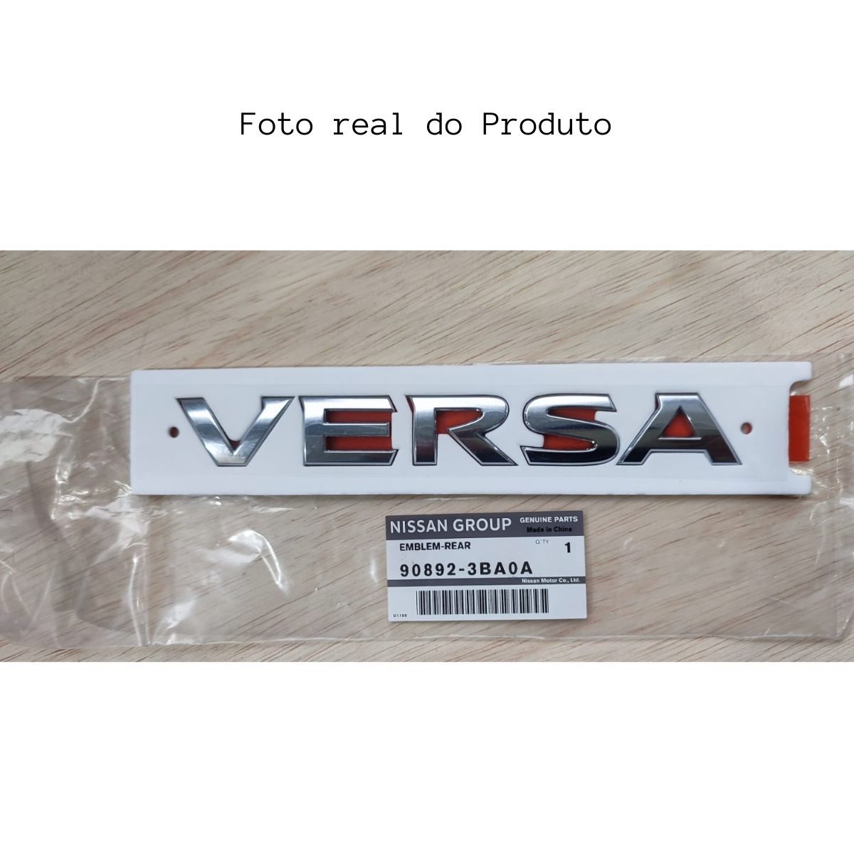 Emblema tampa traseira Nissan Versa 2012 a 2019 Original - Fegus Auto ...