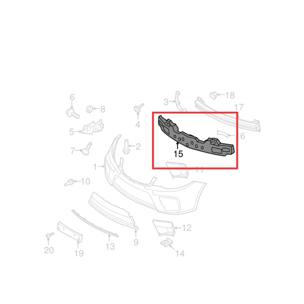 Absorvedor de Impacto Dianteiro New Tucson Original Novo - Fegus Auto ...