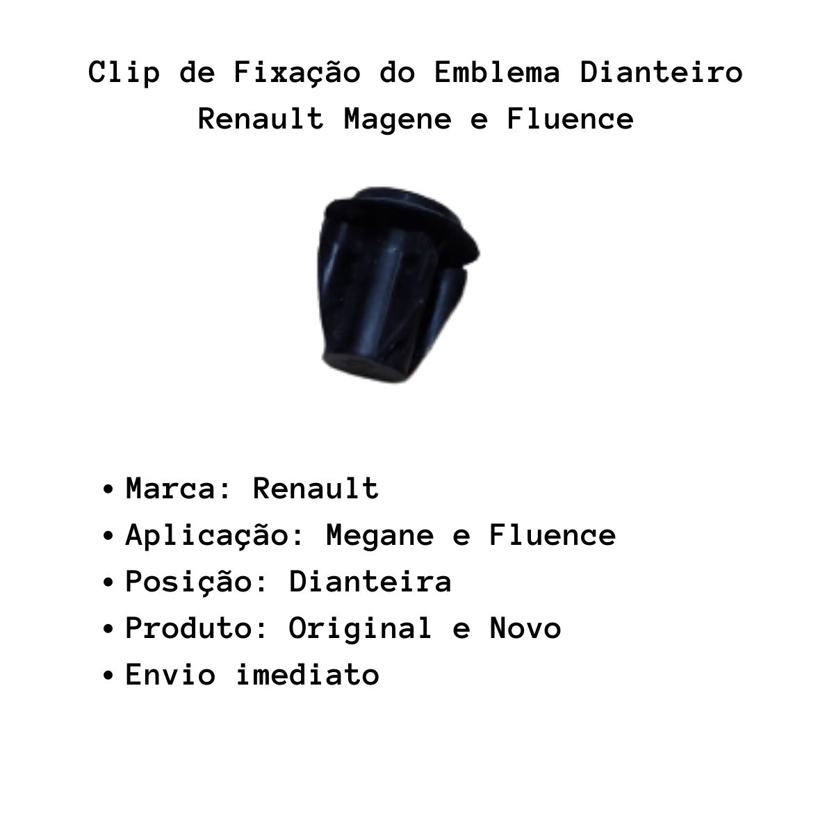 Clip De Fixação Emblema Renault Fluence Megane Original Novo - Fegus ...