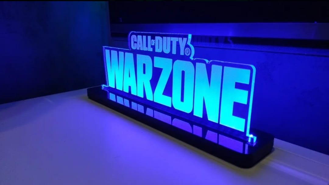 LUMINÁRIA LED FANART - WARZONE - DS Games Atibaia