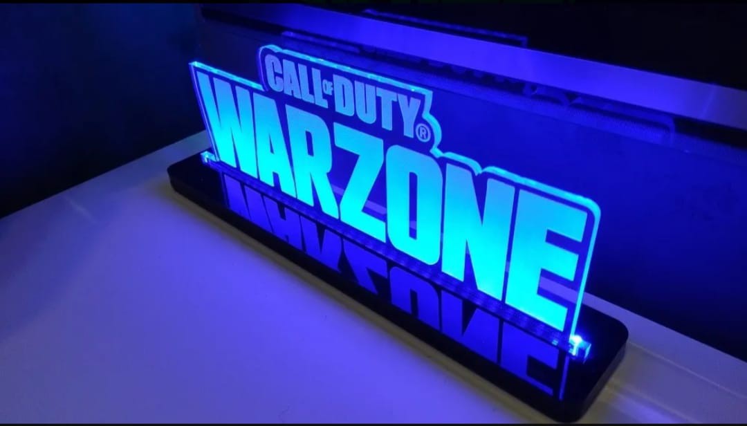 LUMINÁRIA LED FANART - WARZONE - DS Games Atibaia