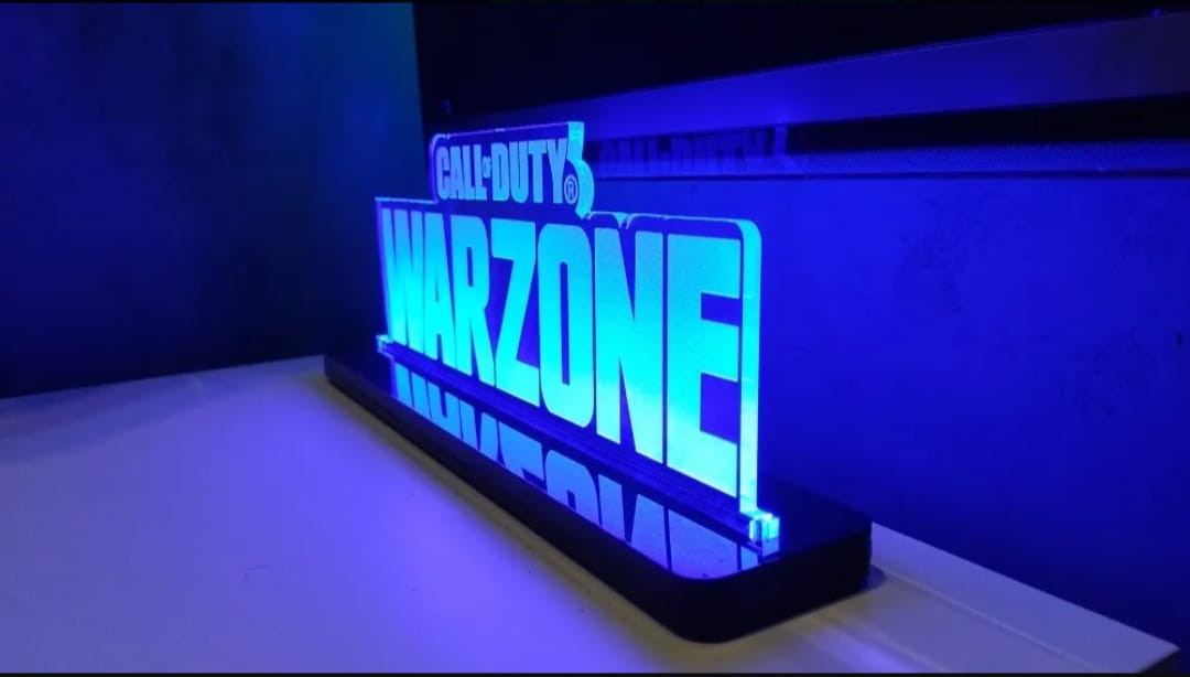 LUMINÁRIA LED FANART - WARZONE - DS Games Atibaia