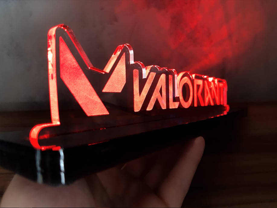 LUMINÁRIA LED FANART - VALORANT - DS Games Atibaia