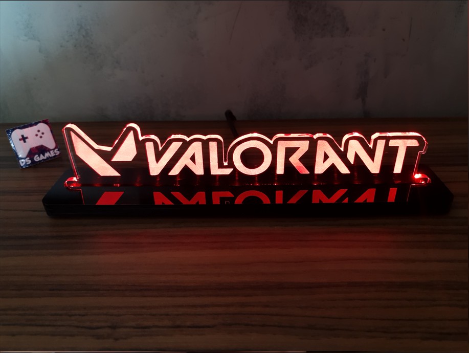 LUMINÁRIA LED FANART - VALORANT - DS Games Atibaia