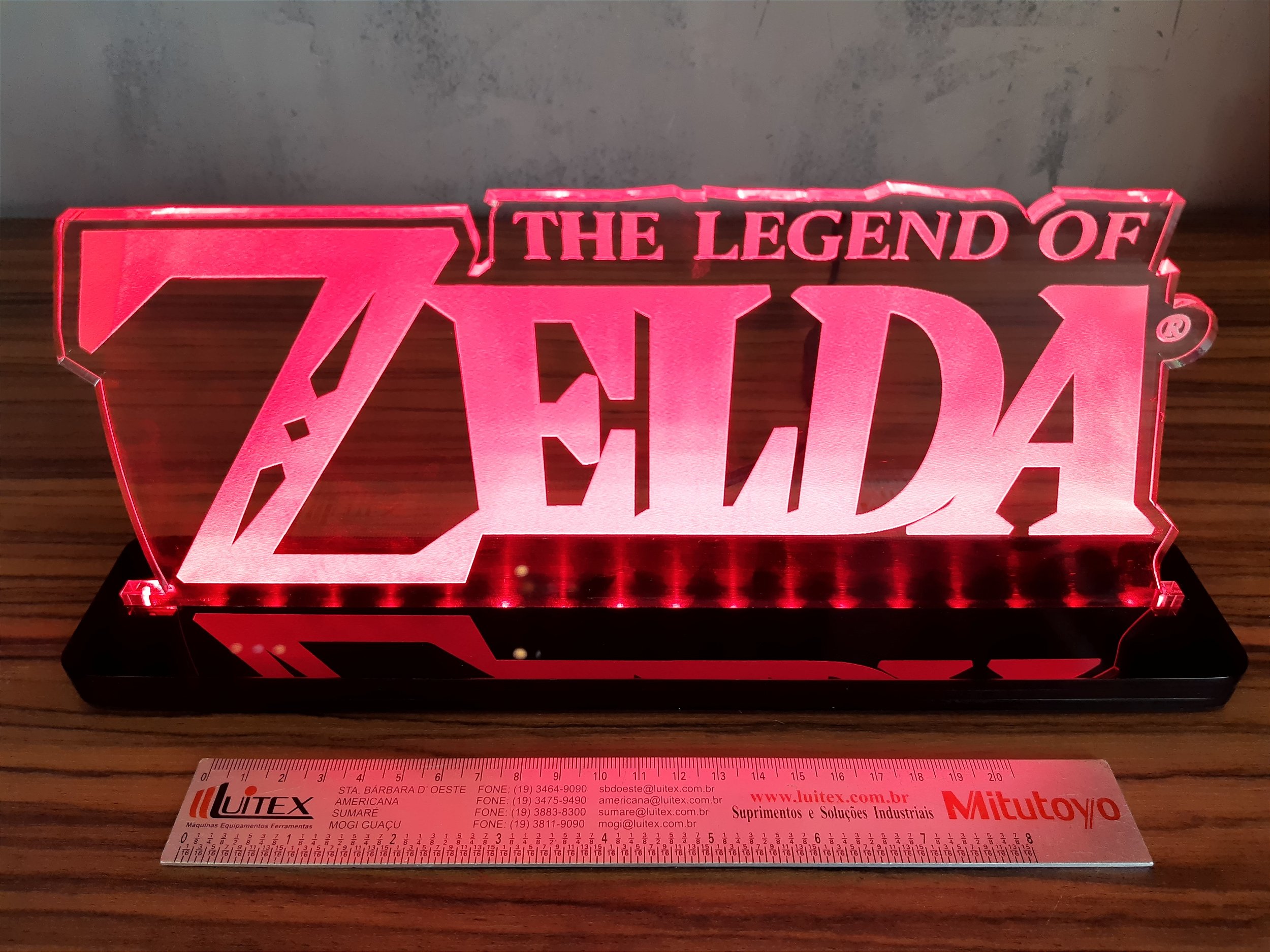 LUMINÁRIA LED FANART - ZELDA - DS Games Atibaia