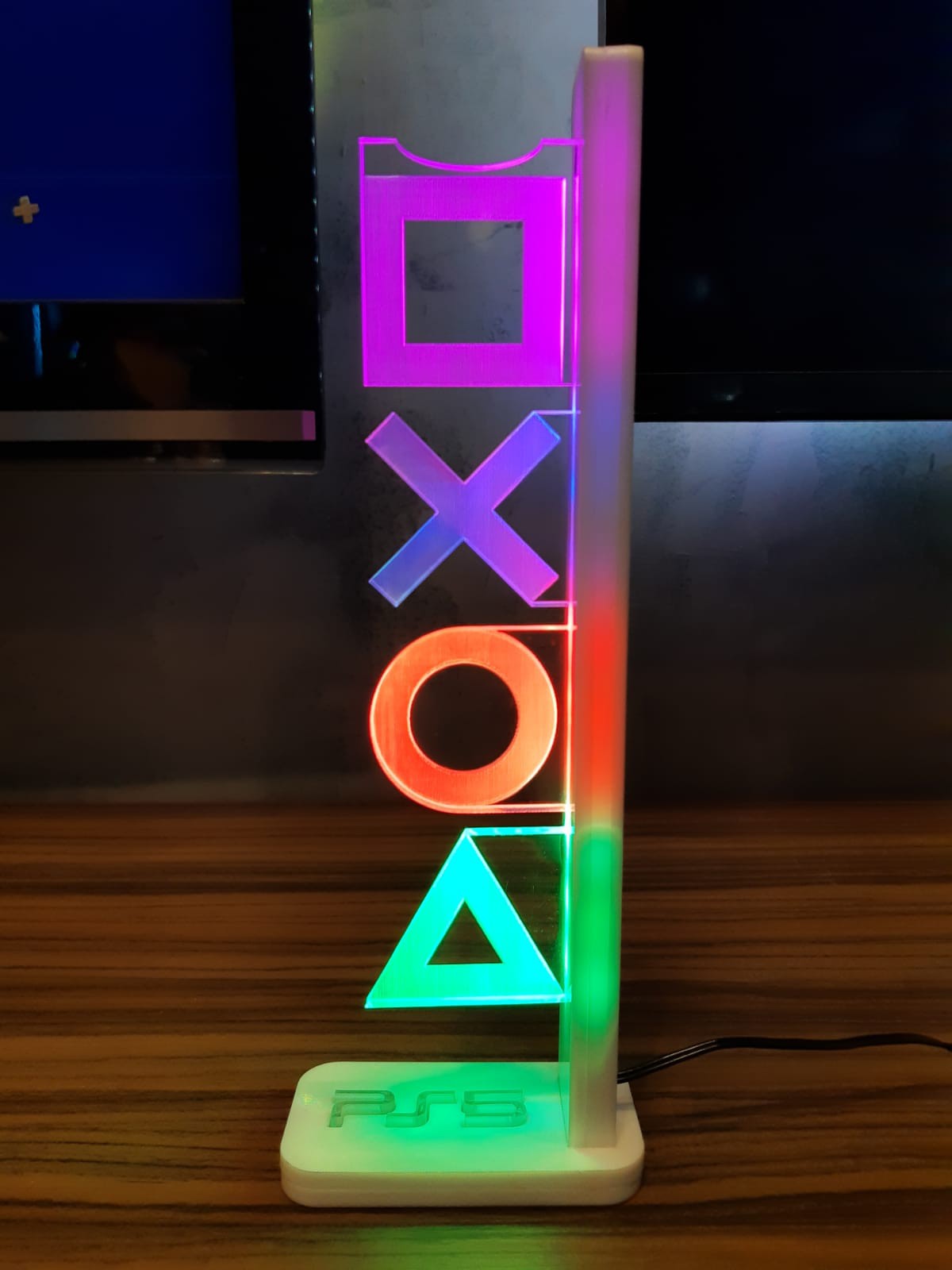LUMINÁRIA LED FANART - PS5 VERTICAL - DS Games Atibaia