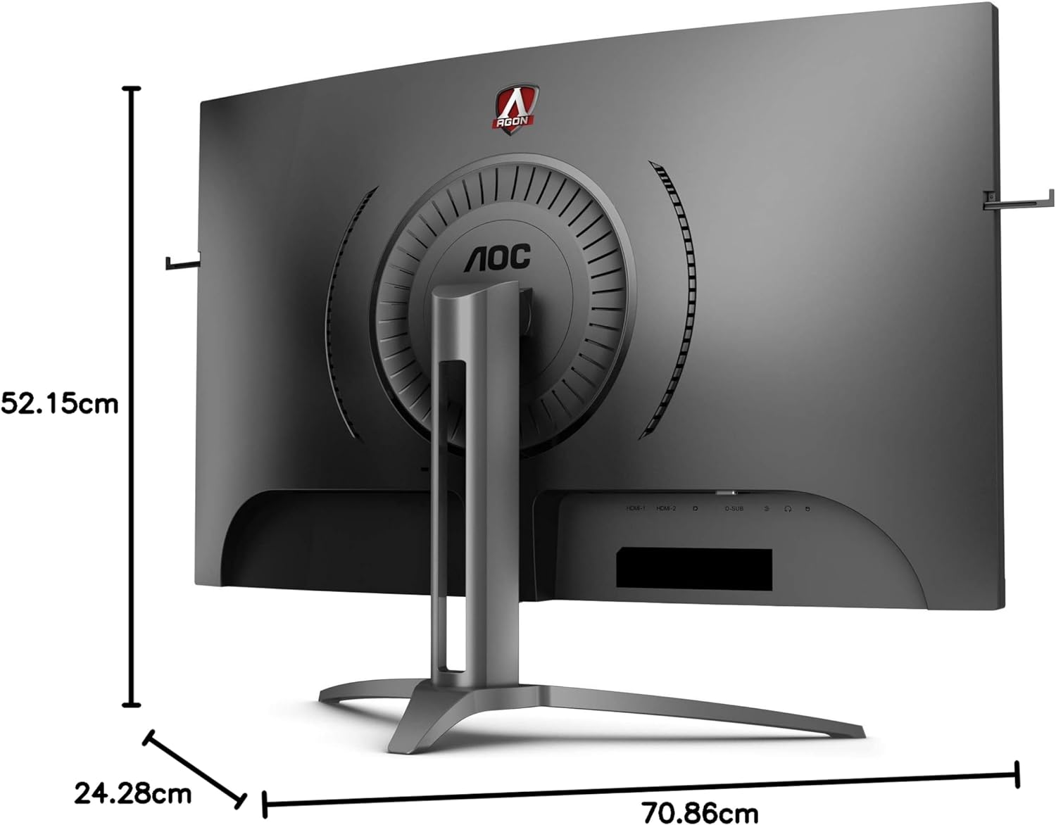 MONITOR GAMER AOC AGON 32'' CURVO 165HZ 1MS FREE SYNC - DS Games Atibaia