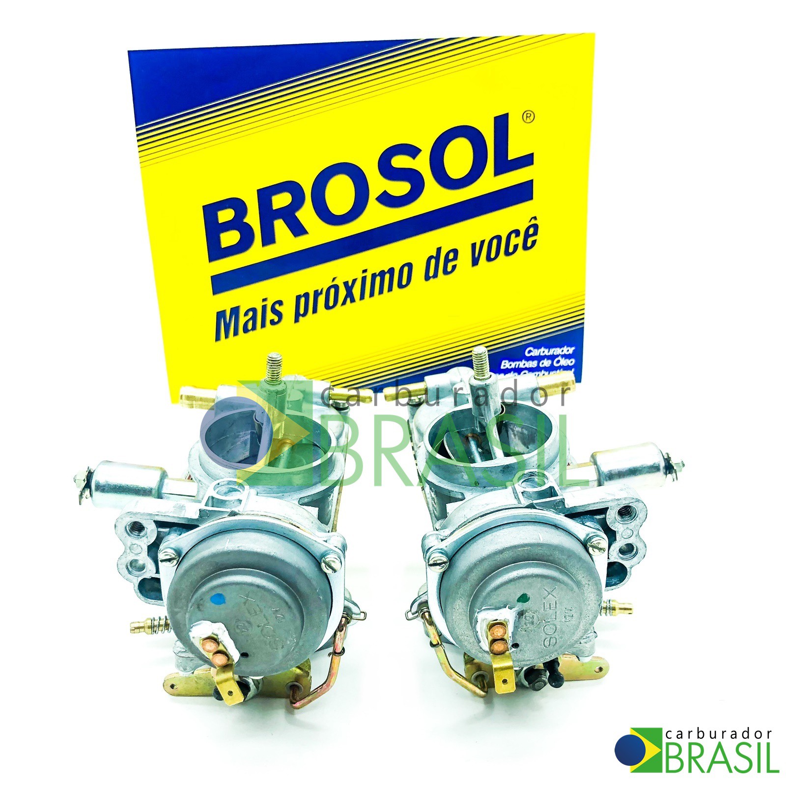 Par de Carburadores Novos Originais Brosol Modelo Solex H 32 PDSI 2/3 ...