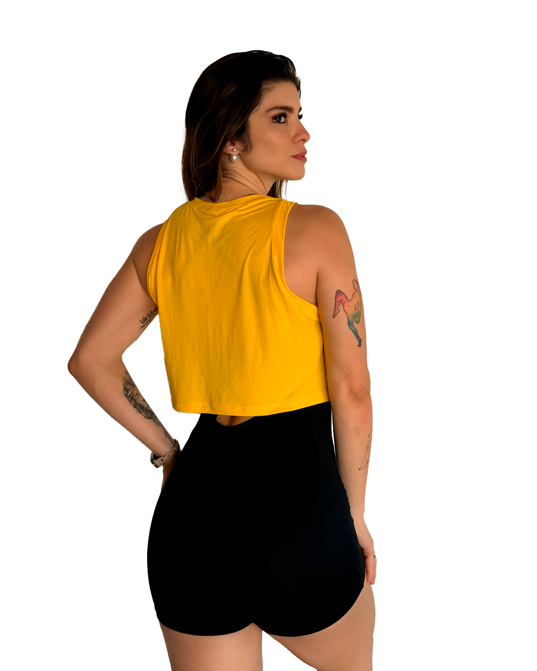 Cropped Basic Midi Amarela - Triple Under Atacado