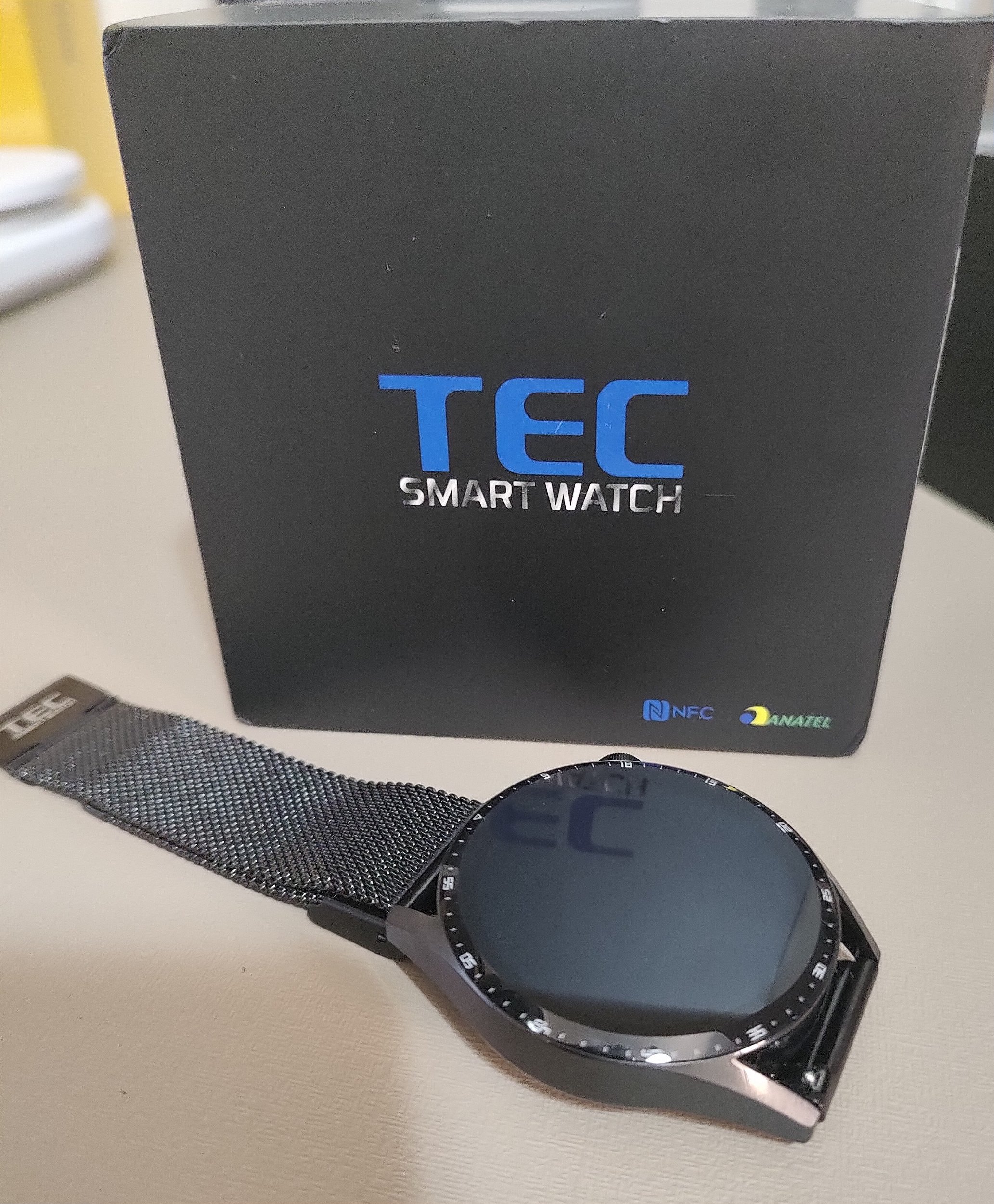 Relógio Smartwatch Tec GT3 Pro Bluetooth/ NFC / Anatel Pulseira Malha - A.R.S.IMPORTS.COM
