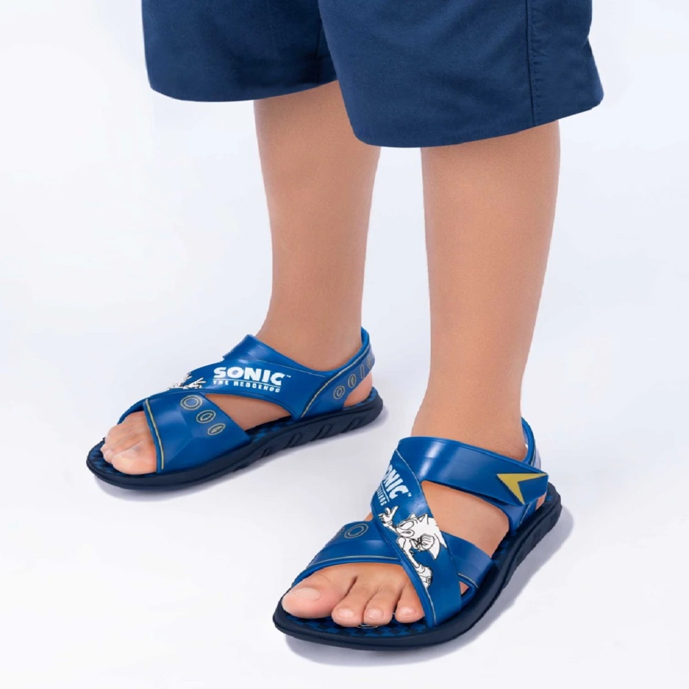 sandália sonic modem infantil masculino estampa divertida - Vesttemaskids