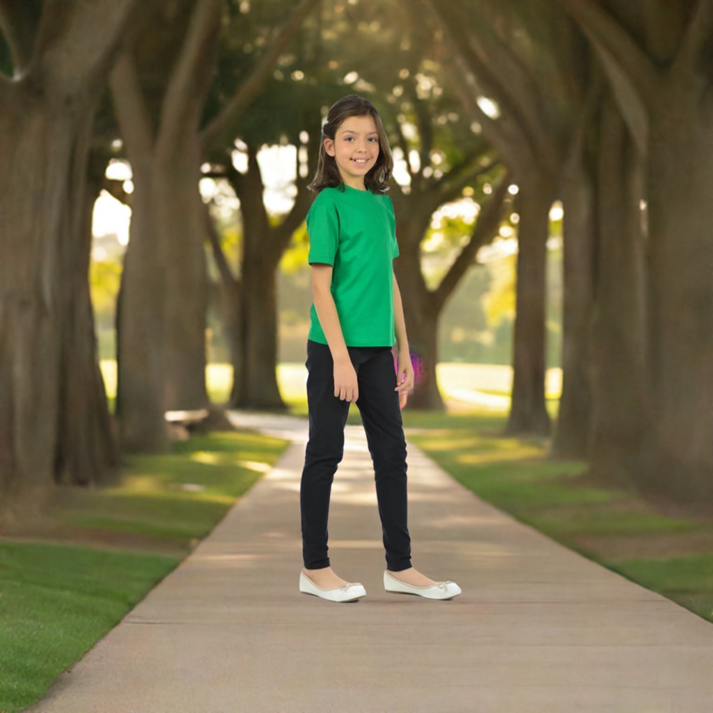 camiseta infantil verde lisa infantil juvenil 100% algodão - Vesttemaskids