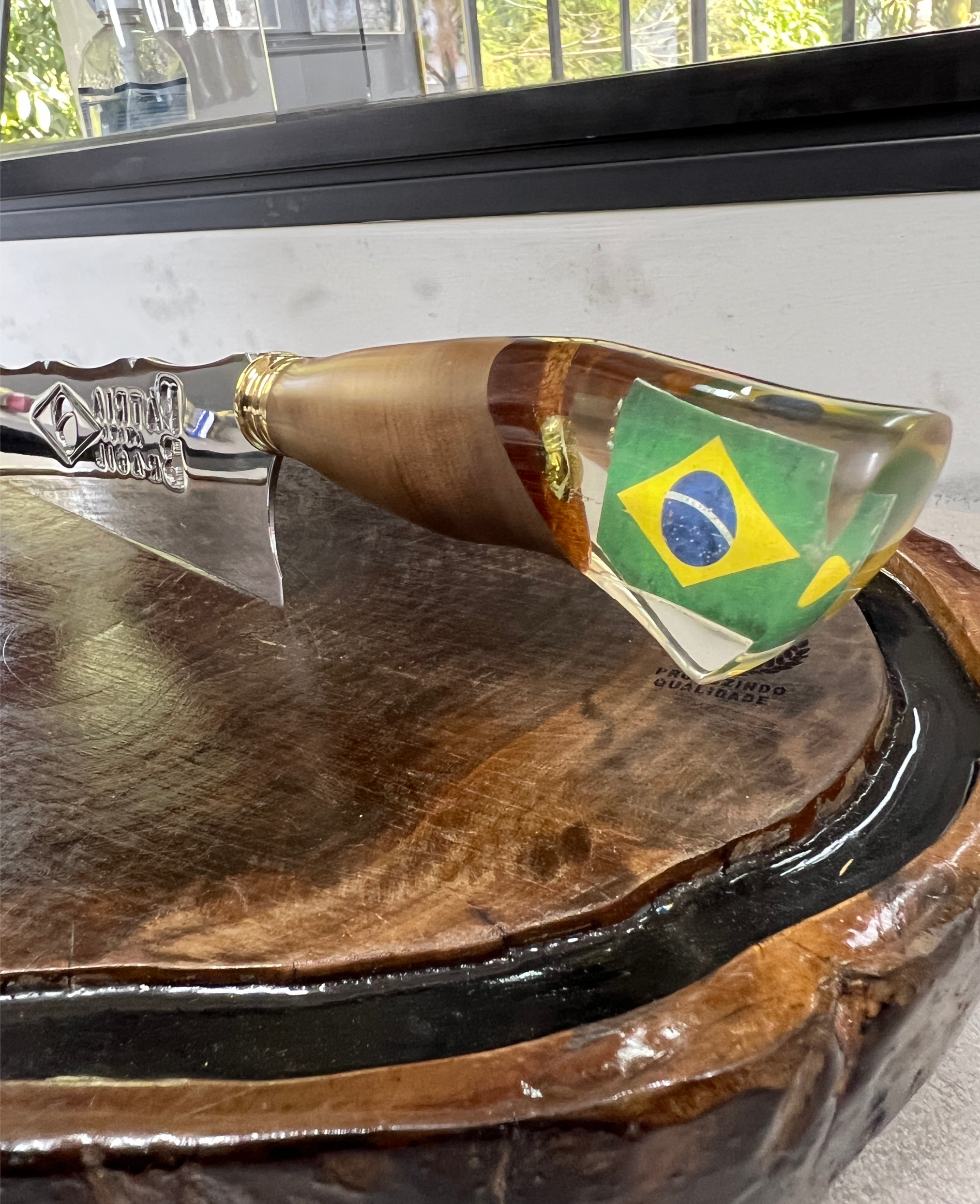 Faca Patria Amada 10" - Aço Inox 420 - Cabo Pingente Brasil - Cutelaria ...