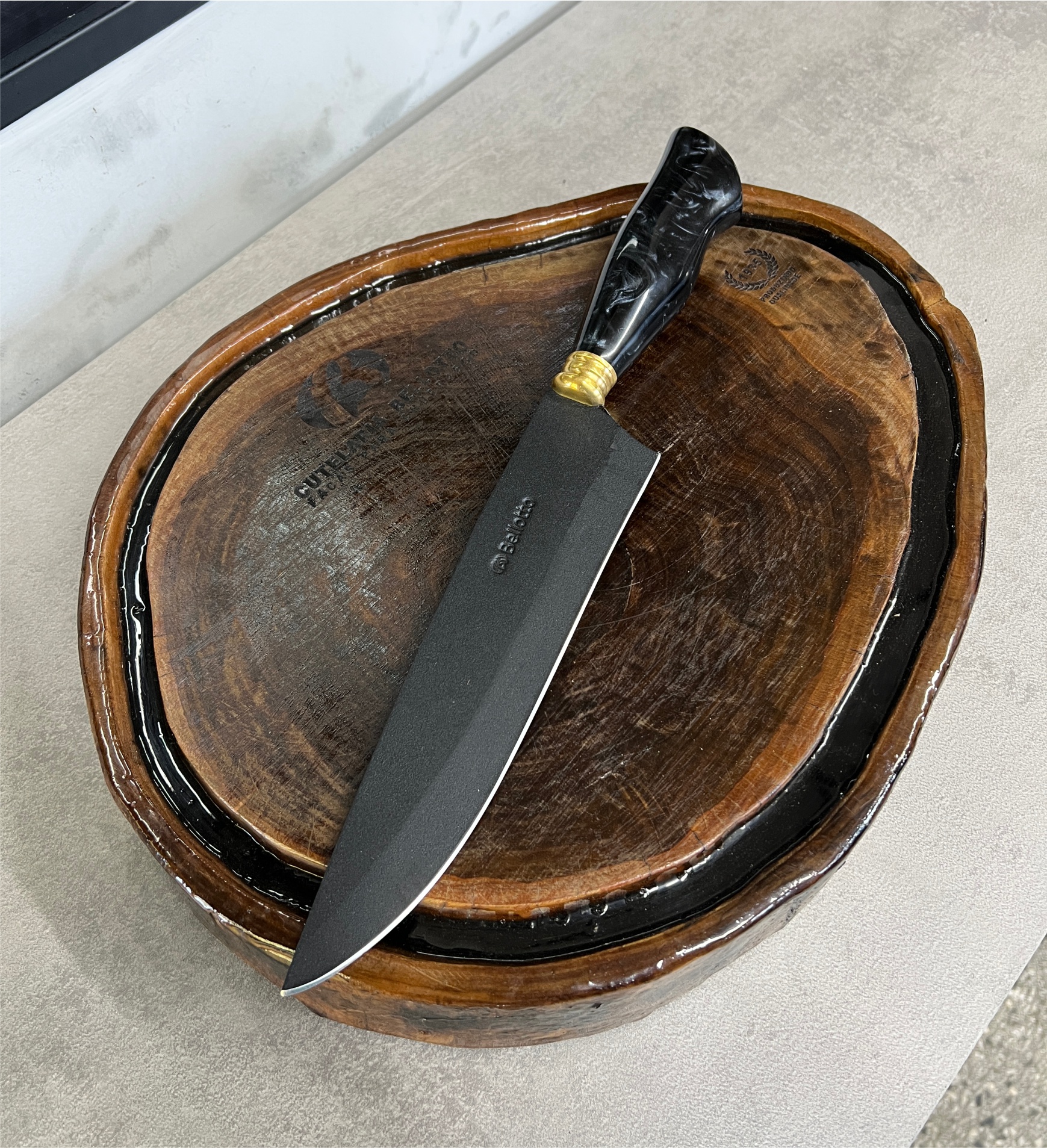 Faca Classic 8" - Black - Cabo Perolizado - Cutelaria Bellotto