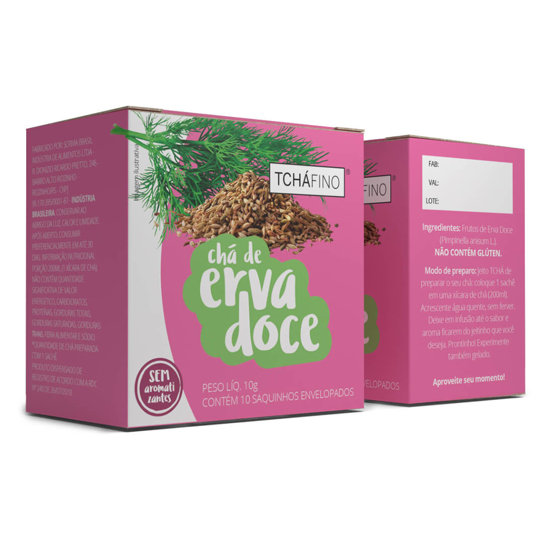 Chá de Erva Doce - Sachê 10un - TCHÁFINO