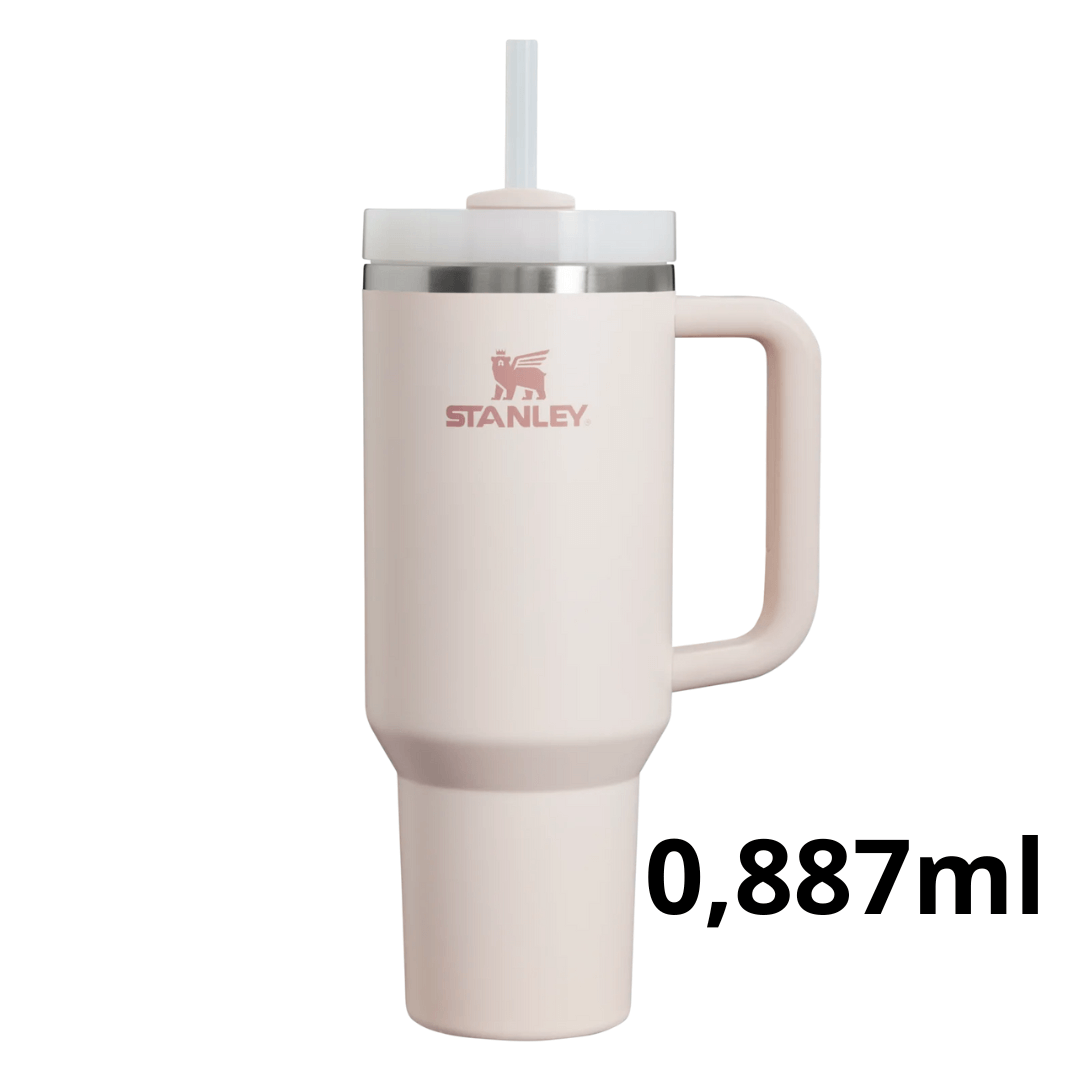 Copo Quencher Stanley com Canudo e Arte Personalizada - Diversas Cores - TCHÁFINO