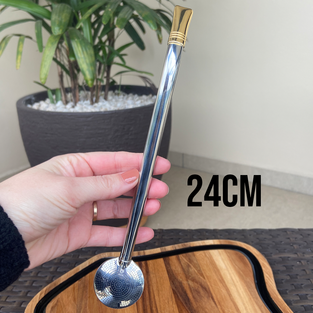 Bomba Mil Furos Banhada - Com Rosca - TCHÁFINO