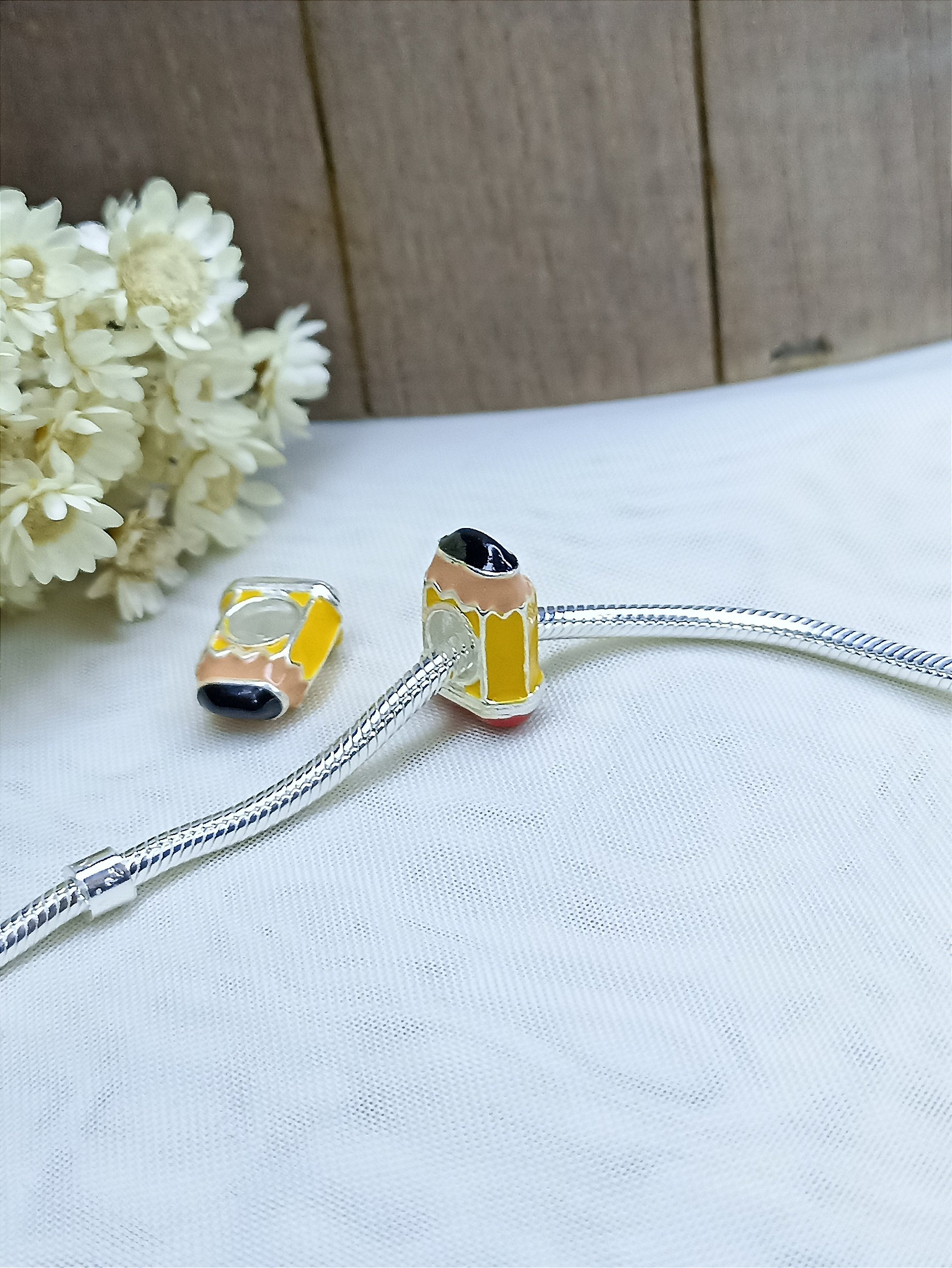 Berloque Lápis - Prata 925 - PD387-1825 - PRATA 925