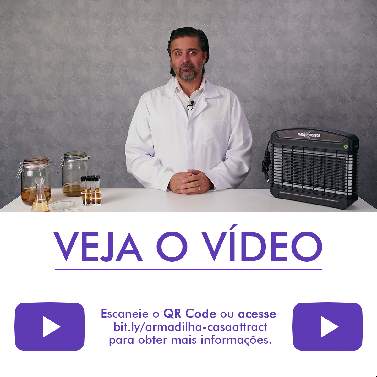 Mata Insetos & Mosquito Maruim - Casa Attract V2.0 - Preto - Casa Attract