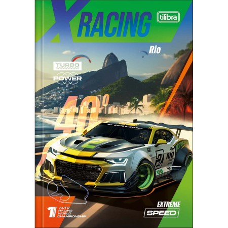Caderno CD brochura 1/4 X-RACING 48F - UNIDADE CAPA SORTIDA - TILIBRA ...