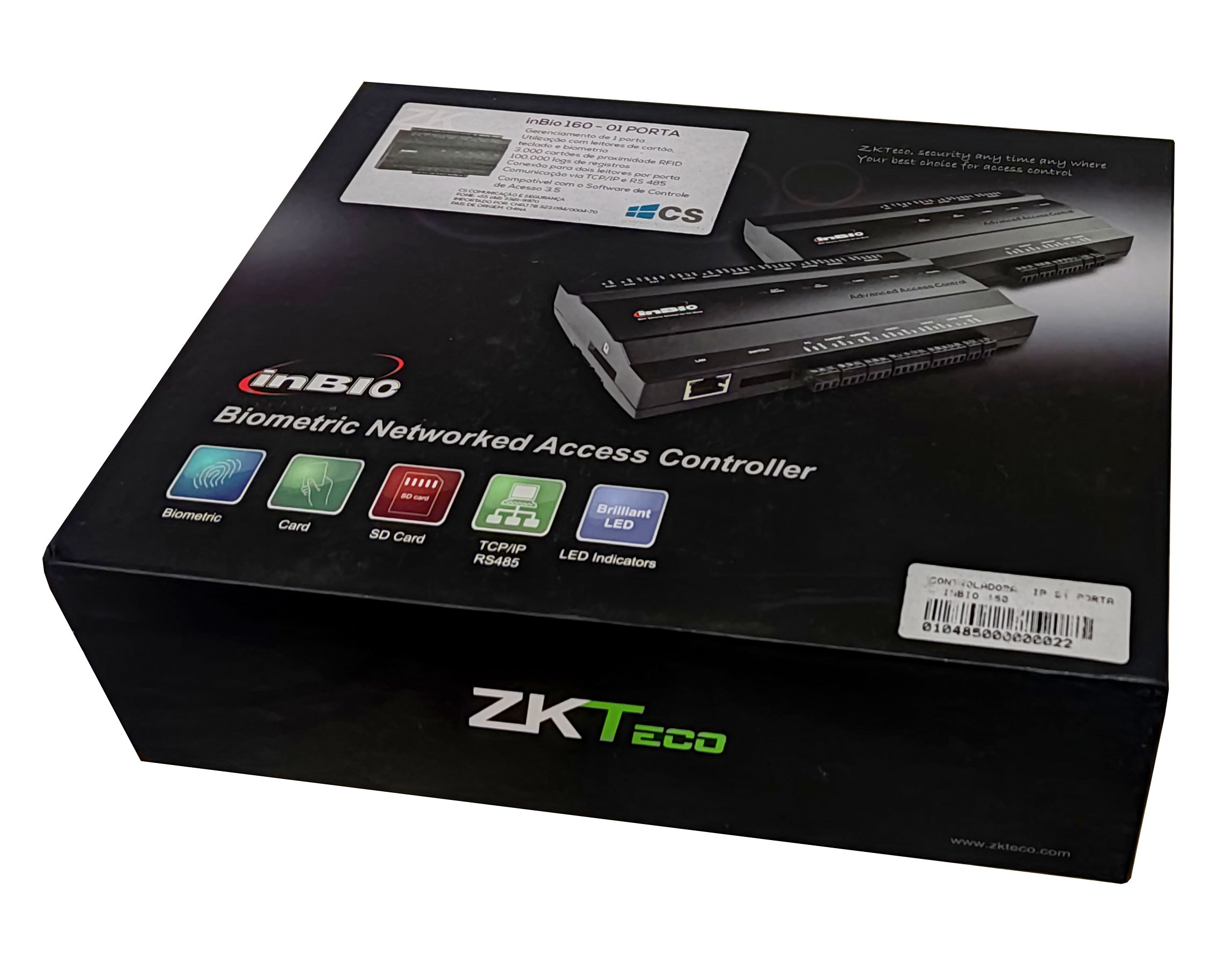 CONTROLADORA IP 01 PORTA - INBIO 160 - ZKTECO - IOTEX HUB