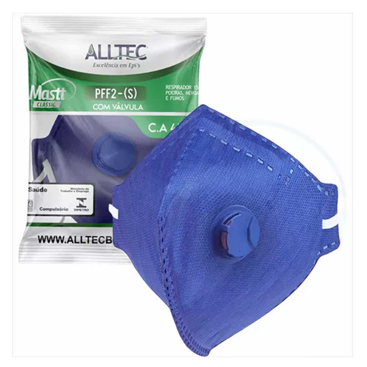 Respiradores Máscaras pff2 tipo N95 com válvula caixa 100 unidades ...