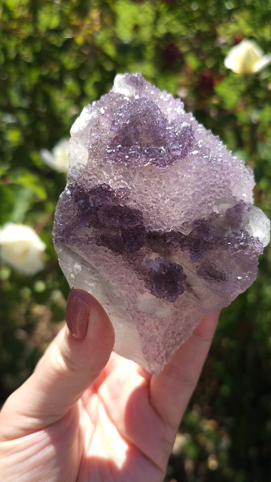 Calcita Coberta de Ametista - Chantrea Pedras