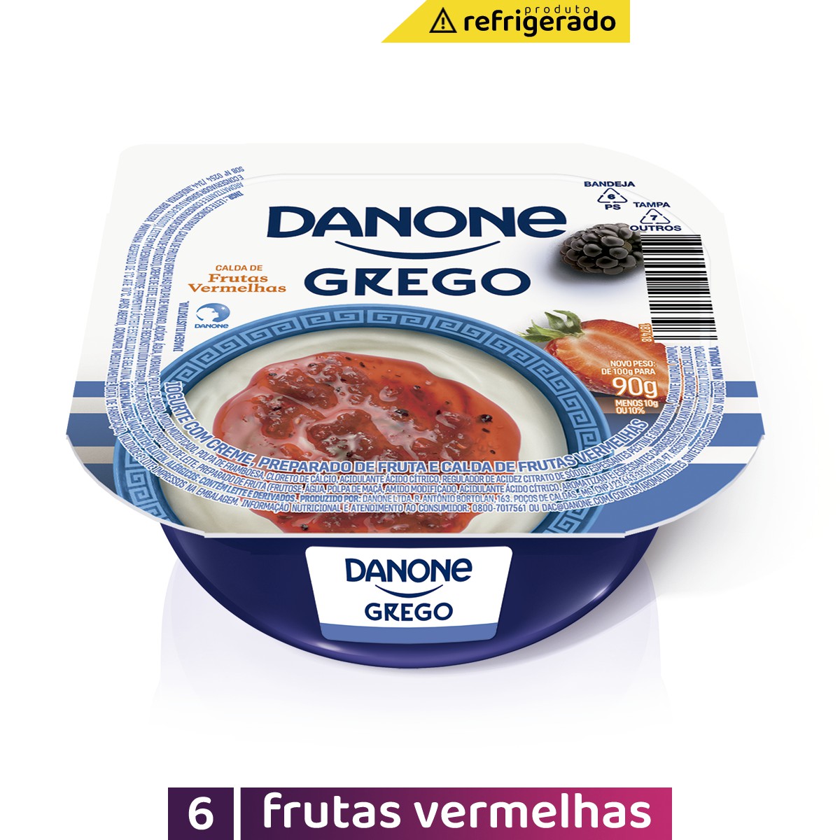 Danone Grego 90g Sabores Variados (caixa 24 unidades) - Frete grátis ...
