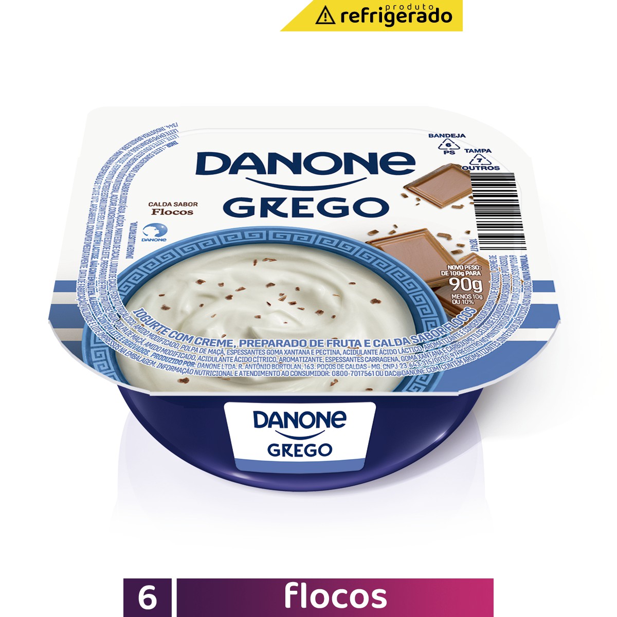 Danone Grego 90g Sabores Variados (caixa 24 unidades) - Frete grátis ...