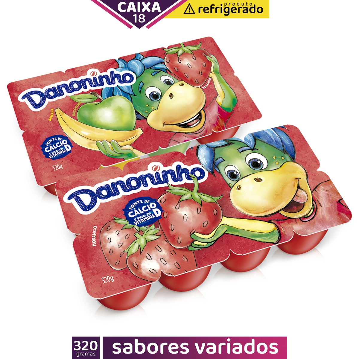 18 Danoninho Petit Suisse 320g X8 Sabores Variados (CAIXA) - Frete ...