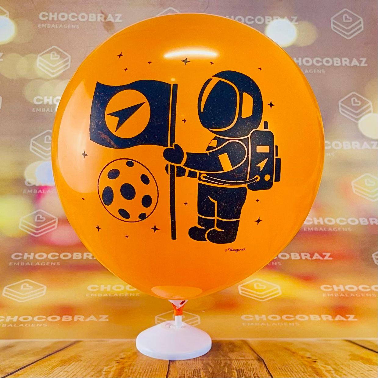 25 Balão Festa Astronauta Lua Redondo 9 Pol. ( Regina ) - Chocobraz ...