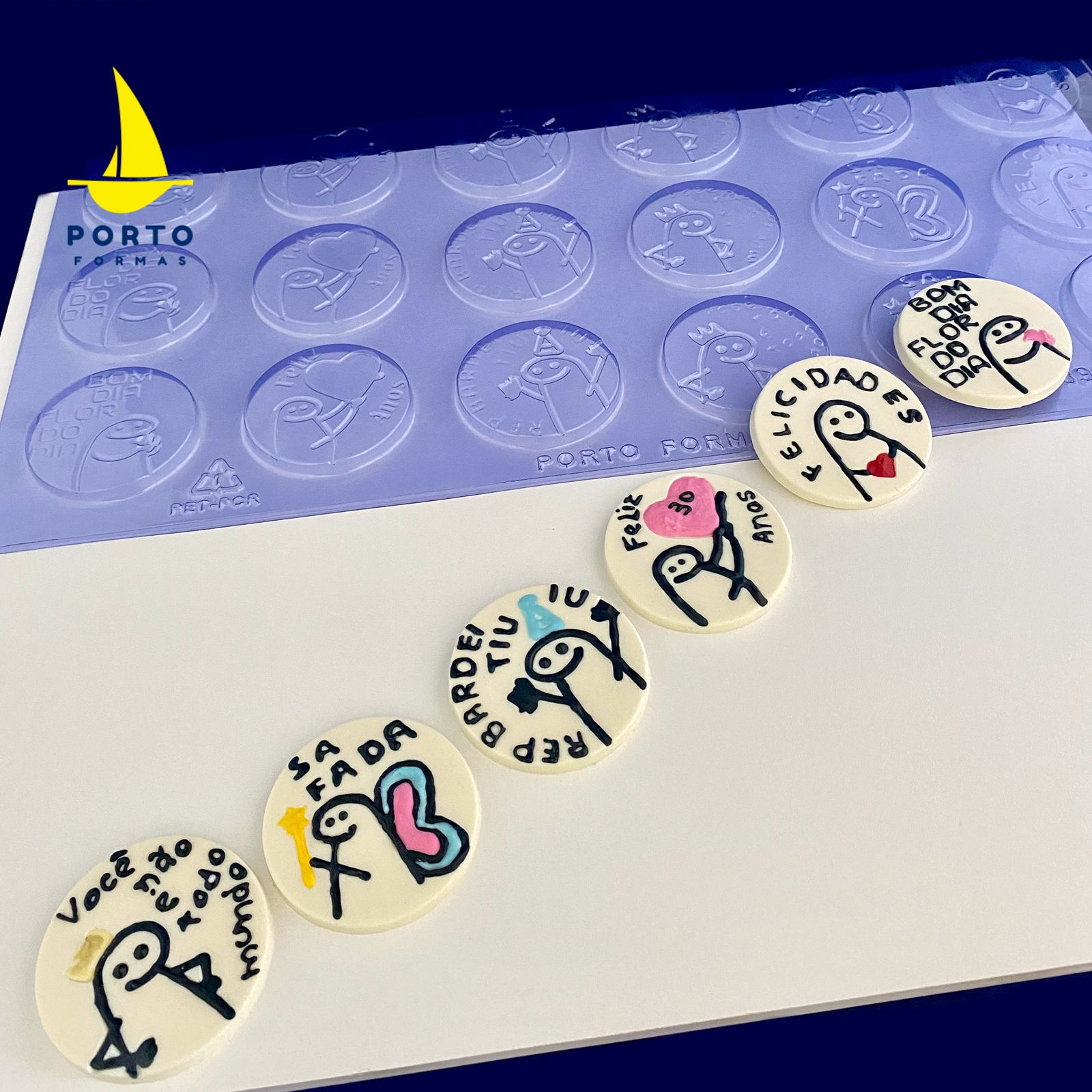 Forma De Modelagem Acetato Porto Apliques Flork Meme P892 - Chocobraz ...